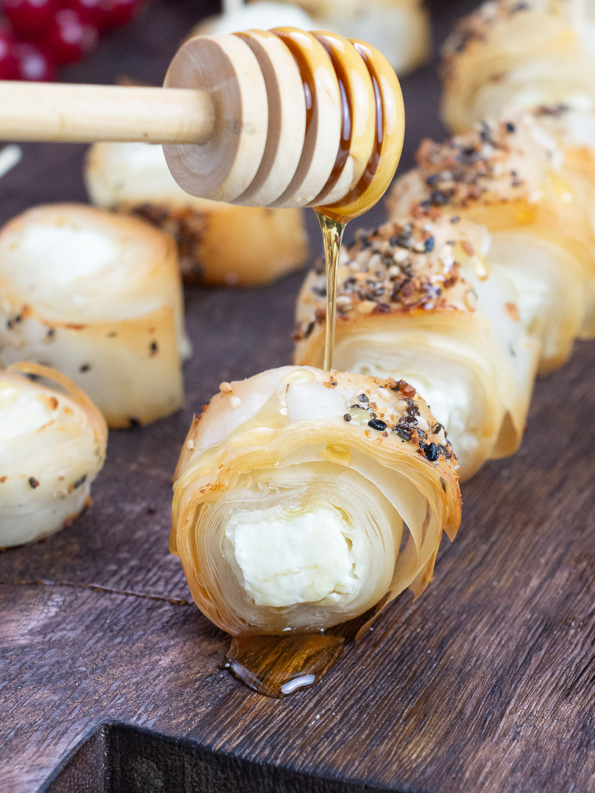 Feta Wrapped In Phyllo Pastry with Honey — Recipe | Trivet Recipes