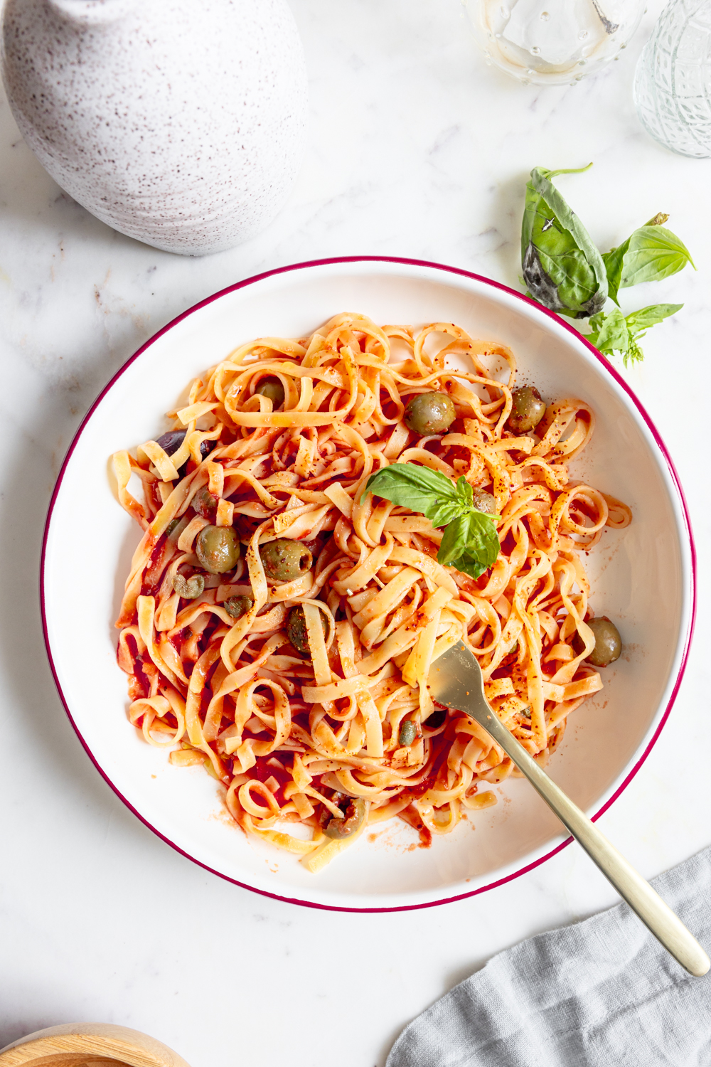 Find a recipe for Puttanesca Sauce: Anchovy and Olive Pasta on Trivet ...